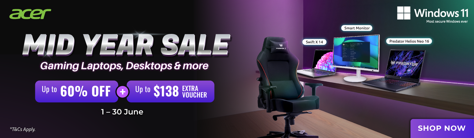 Gaming - Desktops | Acer Singapore Official Store