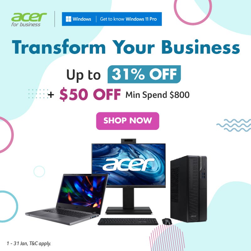 Acer Singapore Official Store | Laptops, Desktops, Monitors and more!