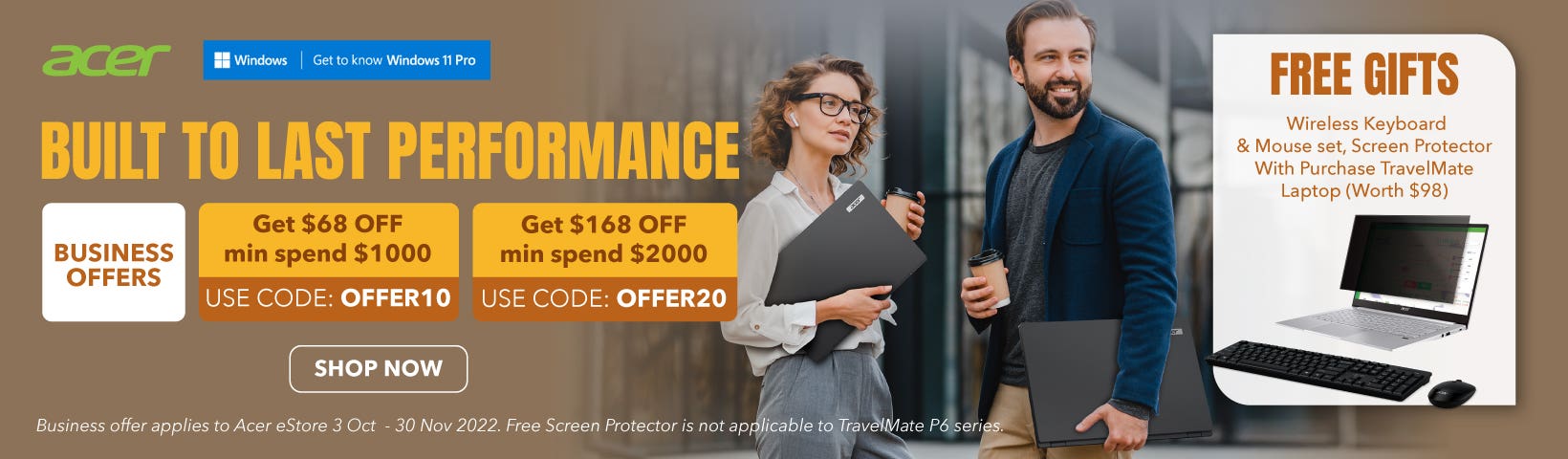 Lightweight Business -TravelMate - Laptops | Acer Singapore Official Store