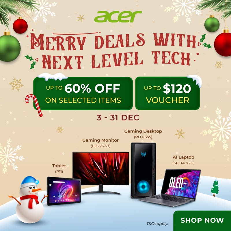 Acer Singapore Official Store | Laptops, Desktops, Monitors and more!