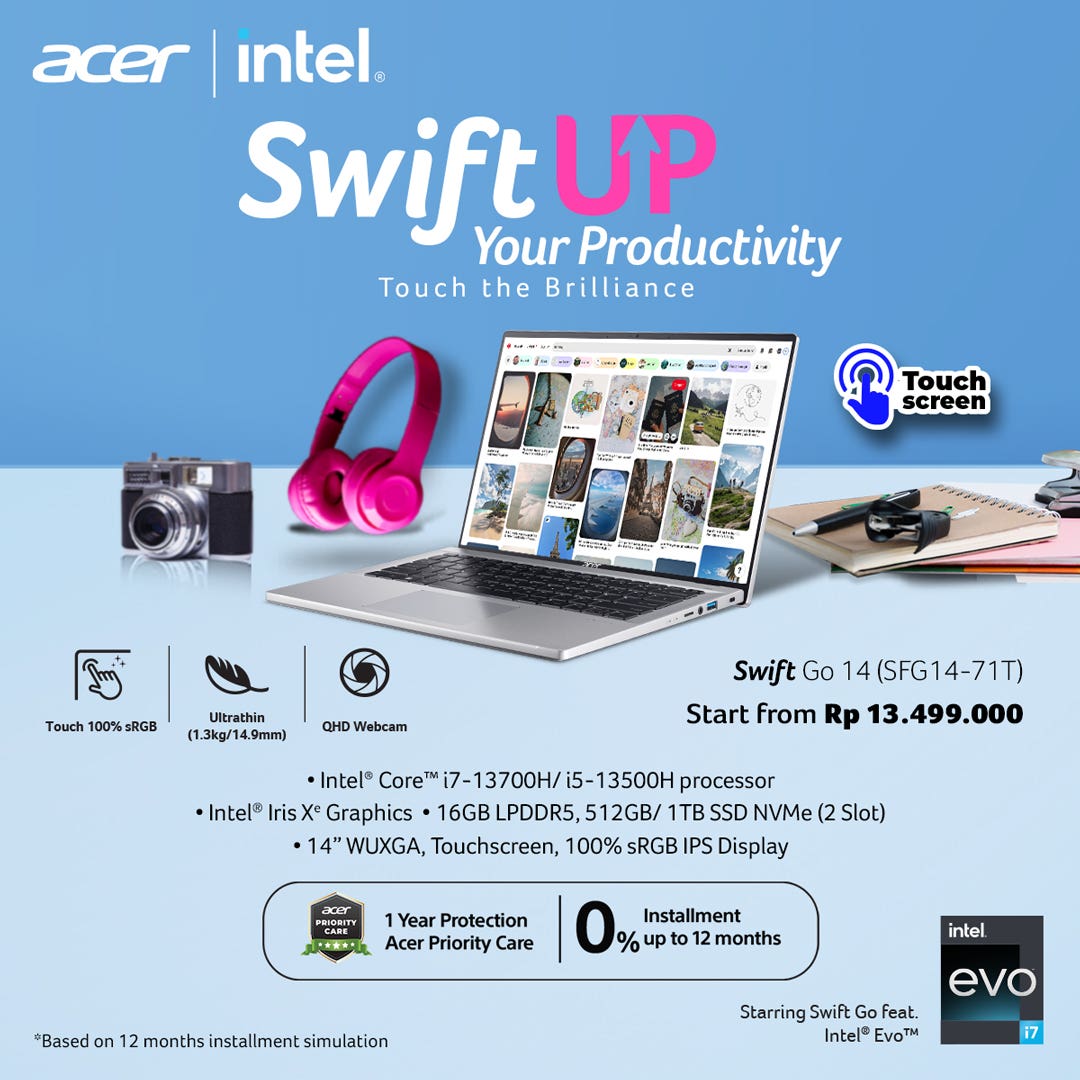 Swift Go 14 Touch - Jual Laptop Acer Terbaik | Acer Official Store ...